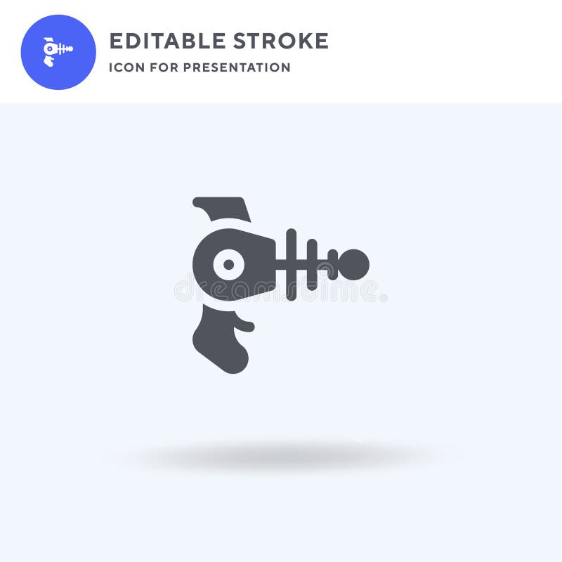 Weapon Icon Vector, Filled Flat Sign, Solid Pictogram Isolated on White ...