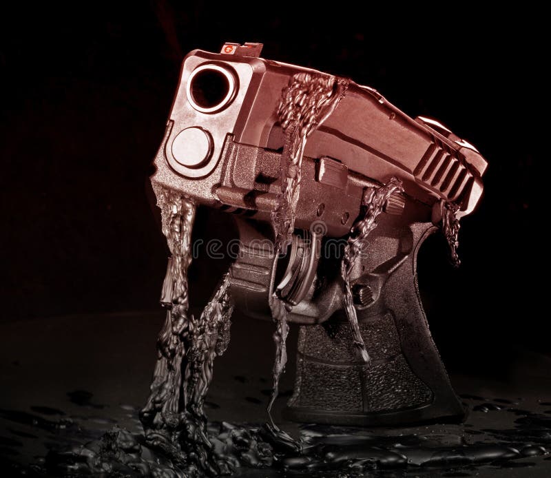 Weapon Melting into Something Harmless Stock Image - Image of sights ...