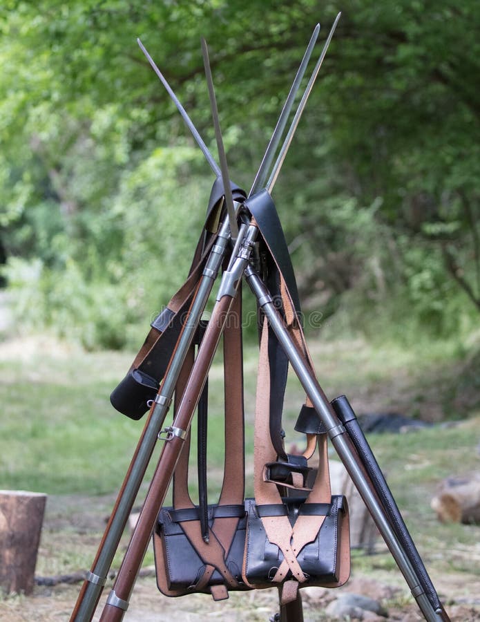 Weapon Stack stock photo. Image of reenactment, muskets - 115843854