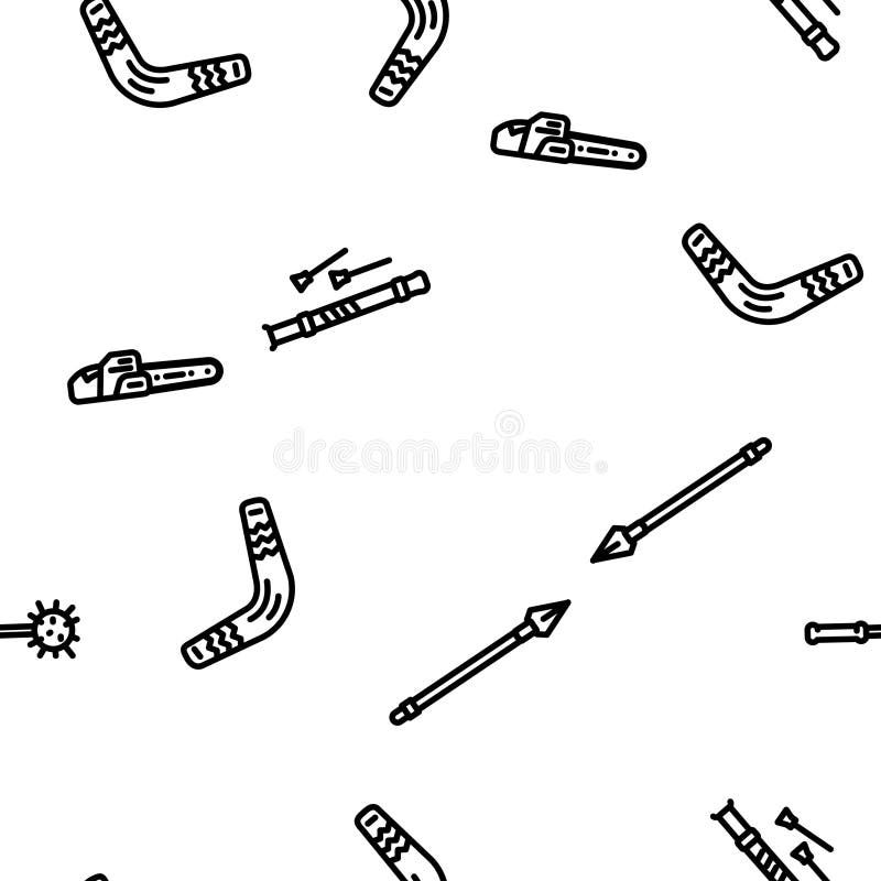 Weapon War Gun Military Vector Seamless Pattern Stock Vector ...