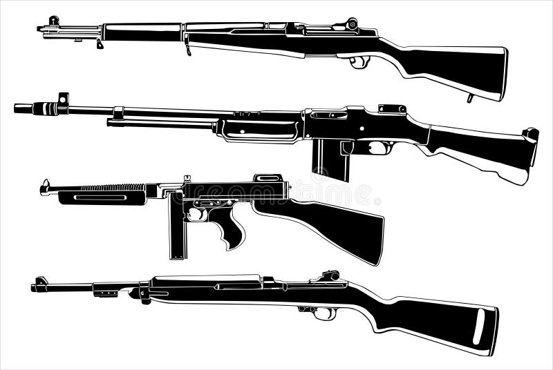 Germany guns stock vector. Illustration of mp44, shoot - 13261059