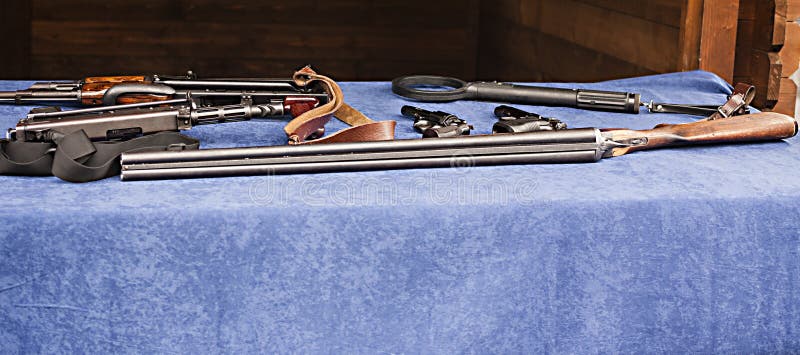 Weapons display (1) stock image. Image of pistol, danger - 66614055