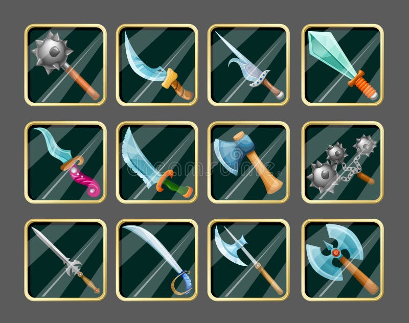 Game gui 25 stock vector. Illustration of application - 65893846