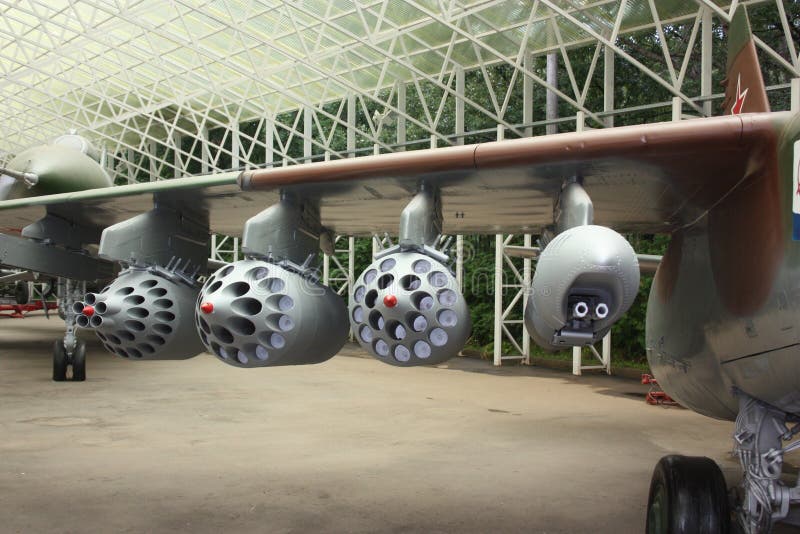 Weapons on the Wing of an Airplane. Editorial Photography - Image of ...