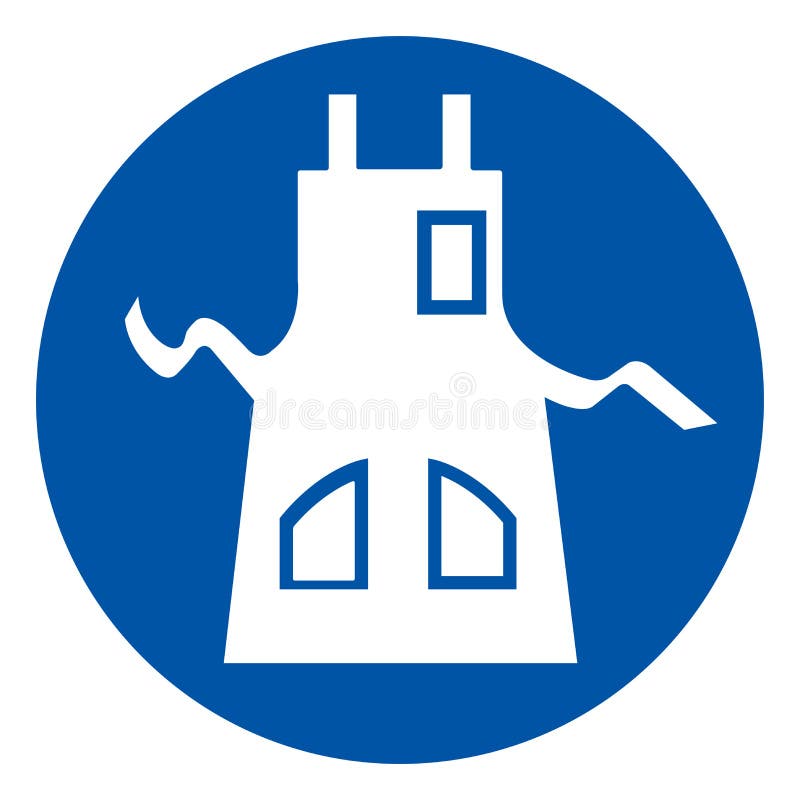 Wear Apron Symbol Sign, Vector Illustration, Isolate on White ...