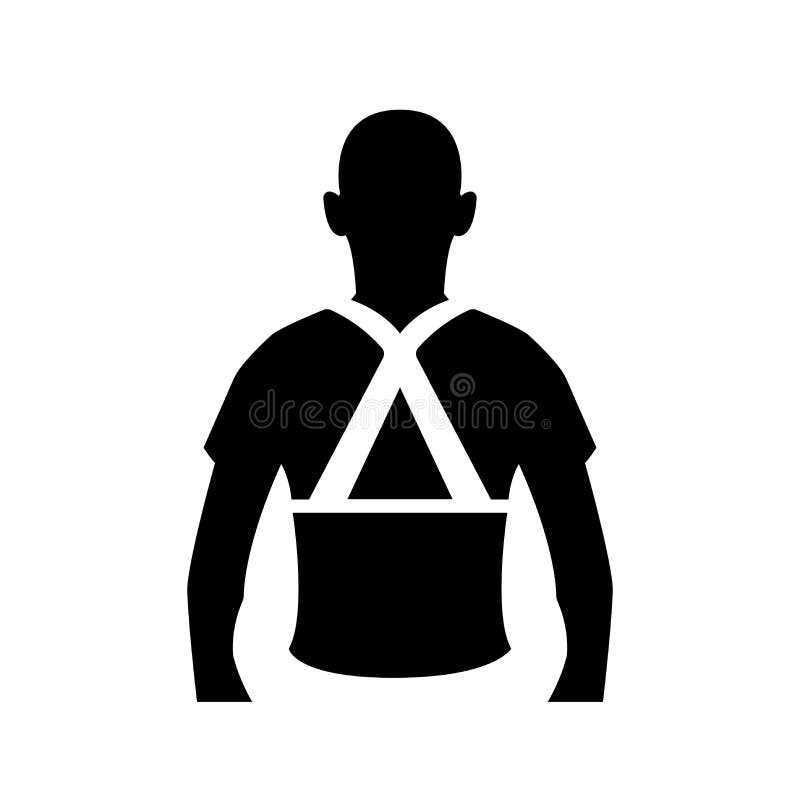 Wear Back Support Symbol Sign, Vector Illustration, Isolated on White ...