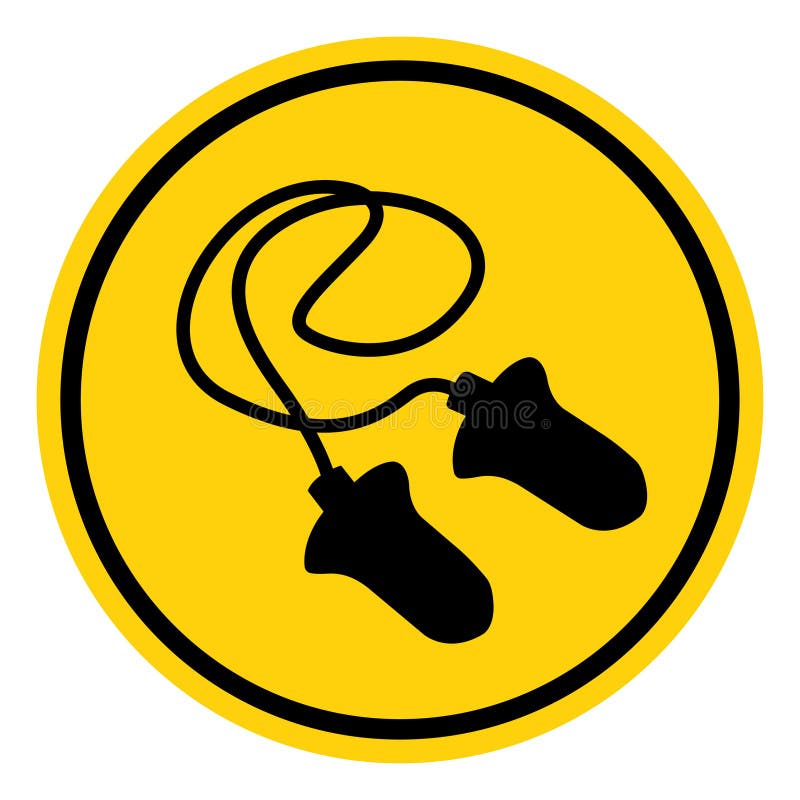 Wear Earplugs Symbol Sign,Vector Illustration, Isolated on White ...