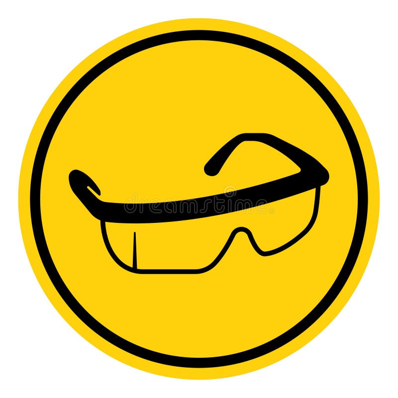 Wear Eye Protection Symbol Sign, Vector Illustration, Isolate on White ...