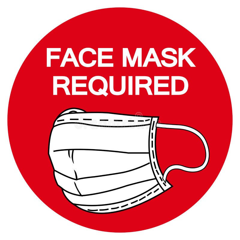Wear Face Mask Symbol Sign, Vector Illustration, Isolate on White ...
