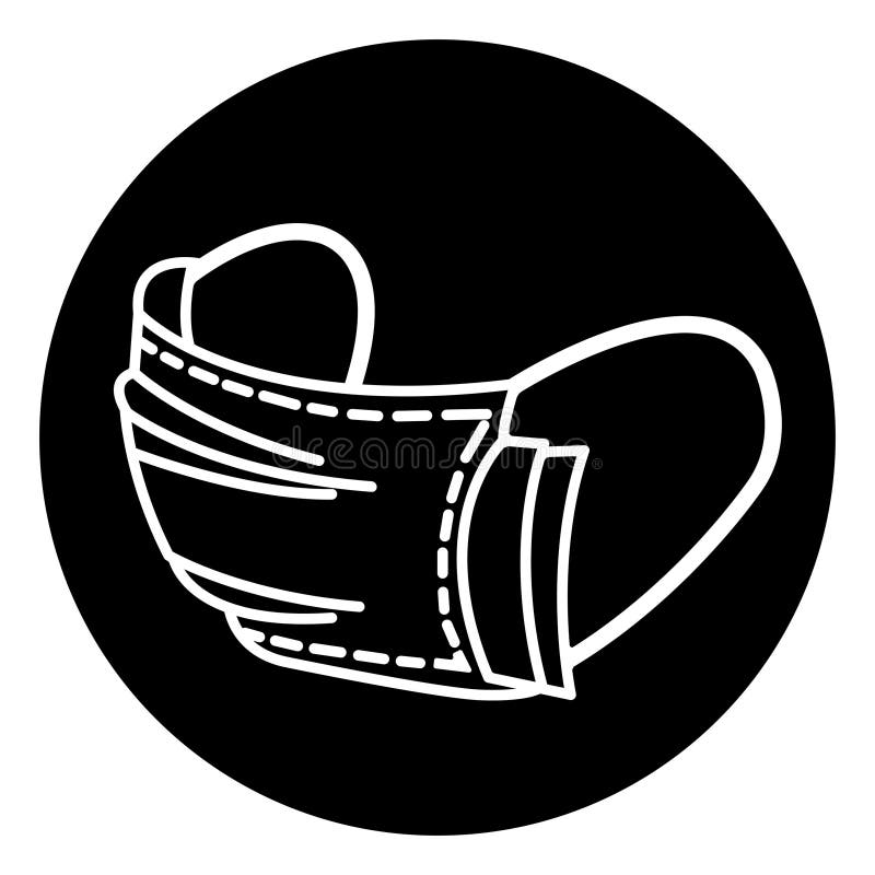 Wear Face Mask Symbol Sign, Vector Illustration, Isolate on White ...
