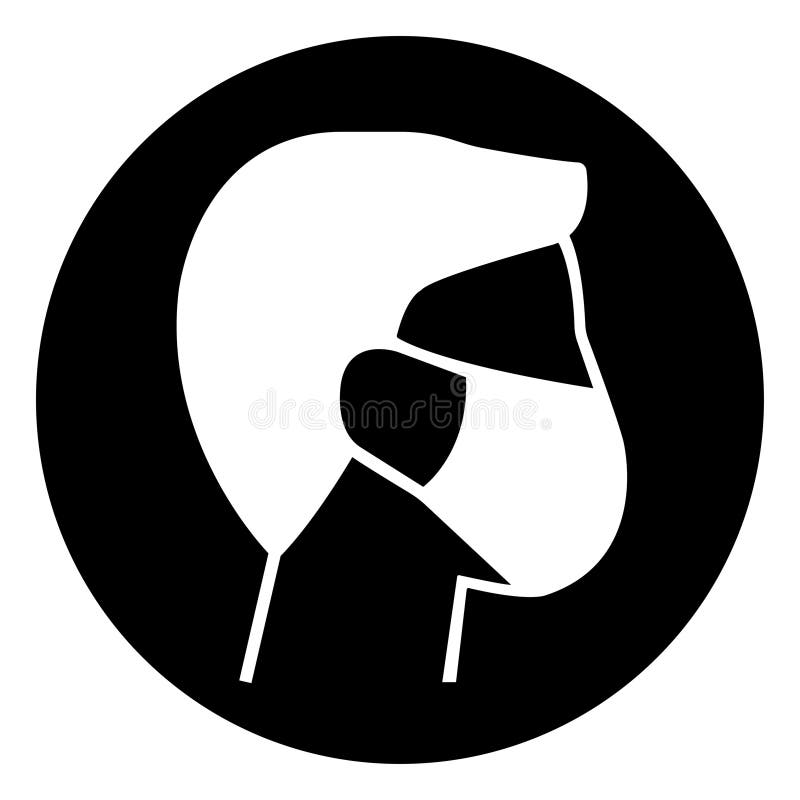 Wear Face Mask Symbol Sign, Vector Illustration, Isolate on White ...
