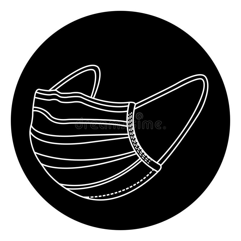 Wear Face Mask Symbol Sign, Vector Illustration, Isolate on White ...