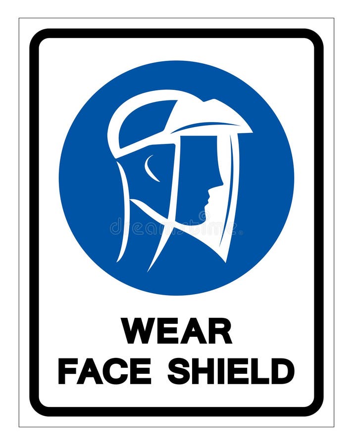 Wear Face Shield Symbol Sign Stock Illustrations – 1,147 Wear Face ...