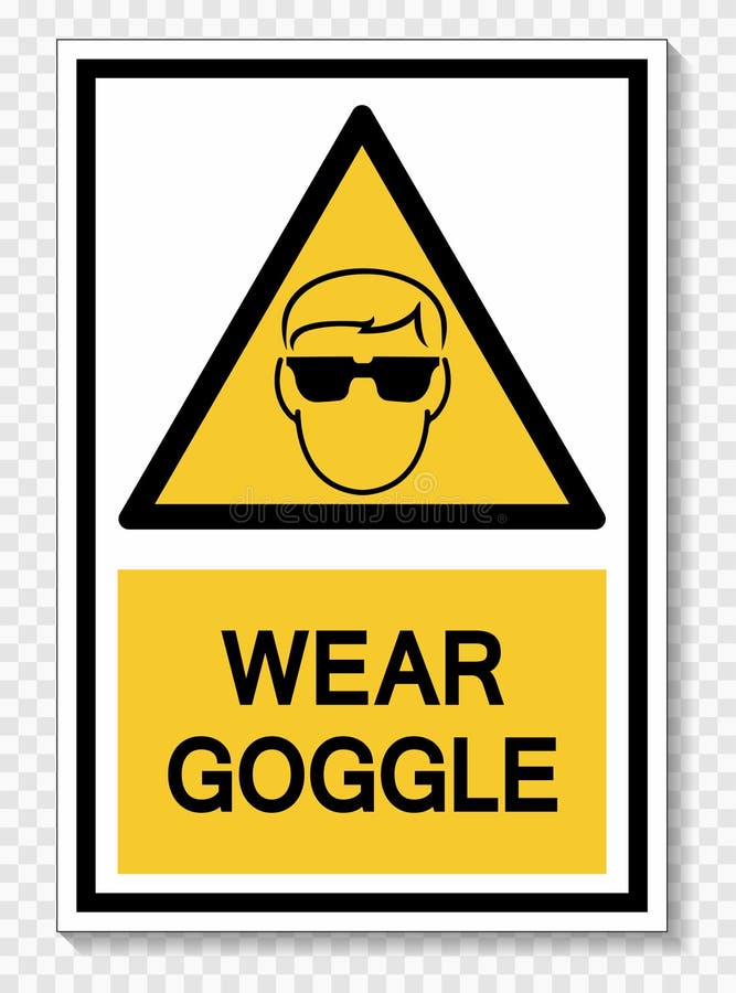 Wear Goggle Symbol Sign Isolate on White Background,Vector Illustration ...