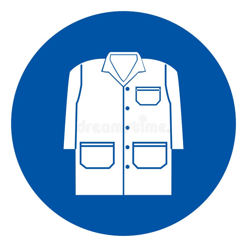 Wear a Gown Symbol Sign, Vector Illustration, Isolate on White ...