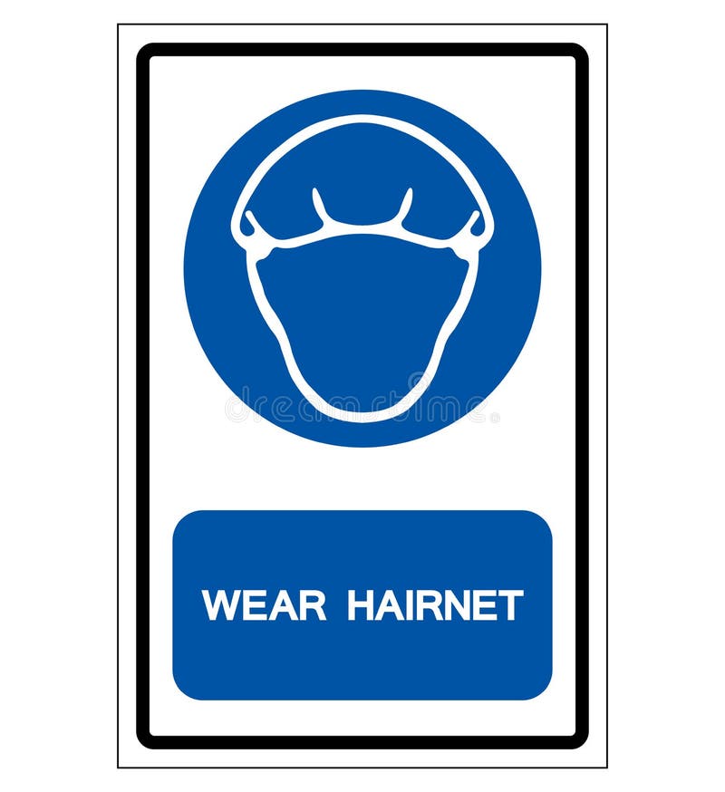 Wear Hairnet Symbol Sign, Vector Illustration, Isolate on White ...