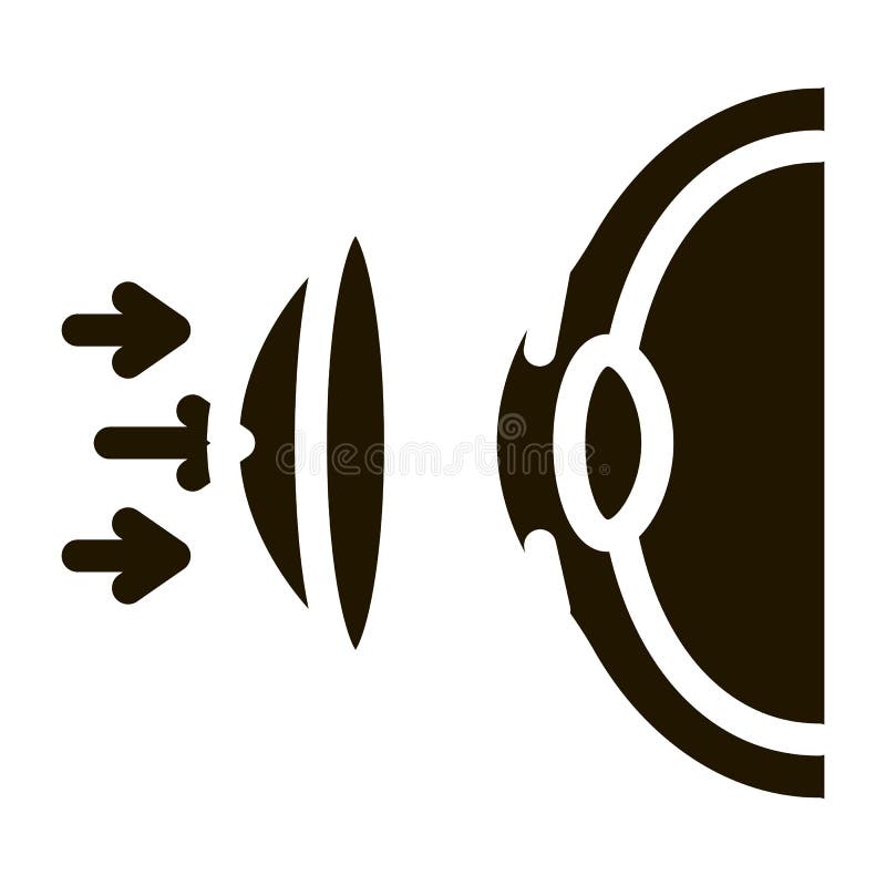 Wear Lenses On Eyes Icon Vector Glyph Illustration Stock Vector