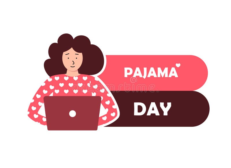 Wear Pajamas To Work Day. Office Workers in Good Mood Stock Vector ... Wear Pajamas To Work Day. Office Workers in Good Mood Stock Vector ...