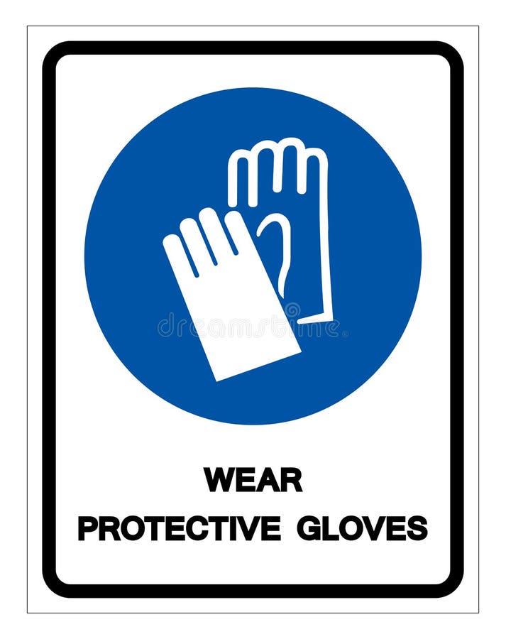 Wear Protective Gloves Symbol Sign, Vector Illustration, Isolate on ...