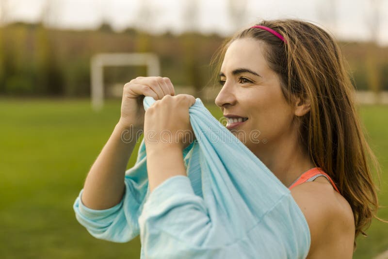 Wear something warm stock photo. Image of health, grass - 85091822