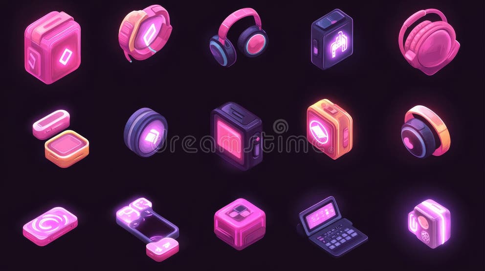 Wearable Electronics Infographics Featuring Trendy Smart Devices Stock ...