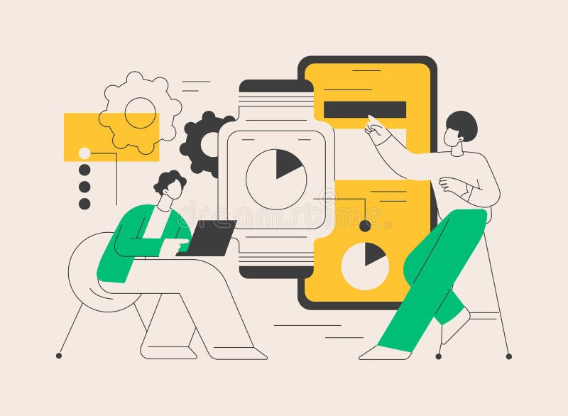 Wearable Mobile App Development Abstract Concept Vector Illustration ...