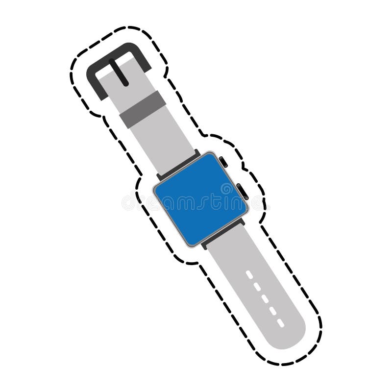 Wearable smart technology stock vector. Illustration of business - 80861955