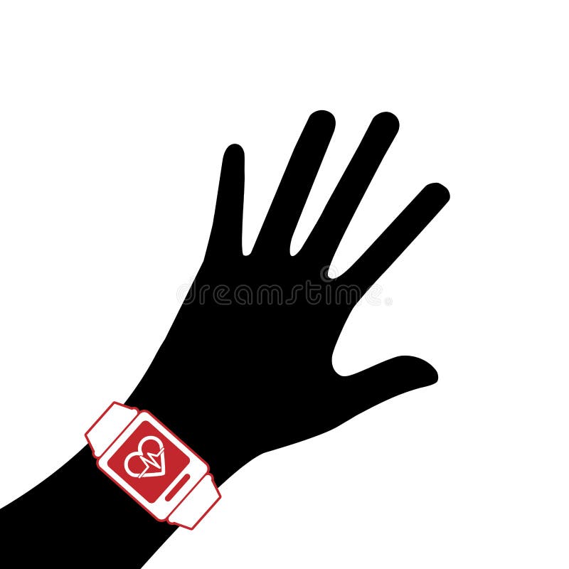 Wearable smart technology stock vector. Illustration of internet - 81130223