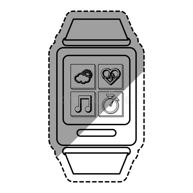 Wearable smart technology stock vector. Illustration of smartwatch ...
