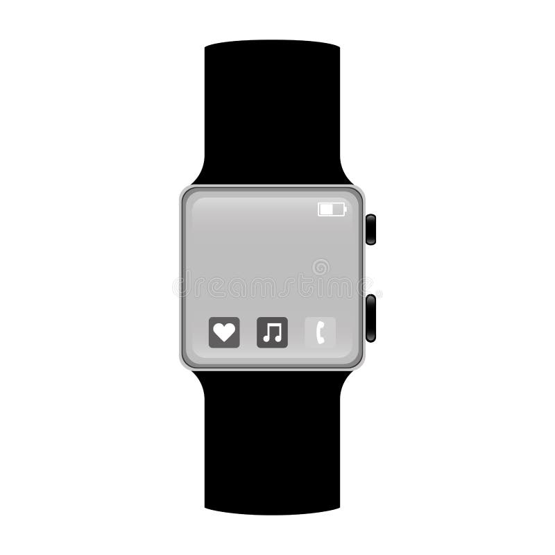 Wearable smart technology stock vector. Illustration of smartwatch ...
