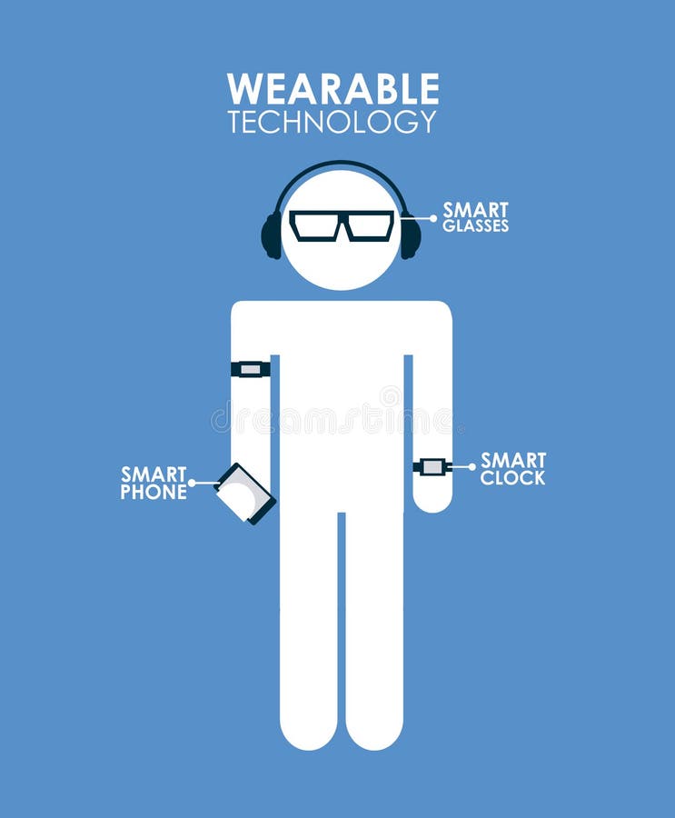 Wearables icons set. stock vector. Illustration of control - 118704758