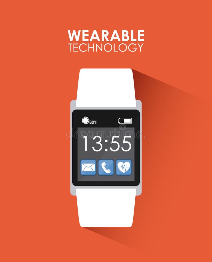 Wearable technology design stock vector. Illustration of tracker - 67178782
