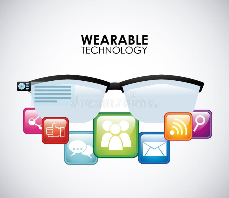 Wearable technology stock illustration. Illustration of gadget - 49481248