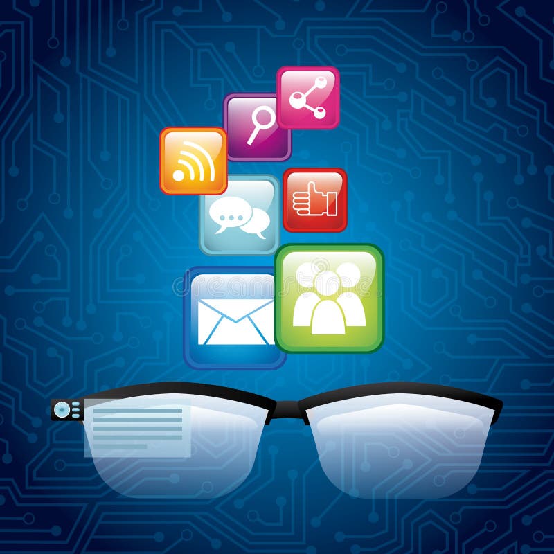 Wearable technology stock illustration. Illustration of media - 49481490