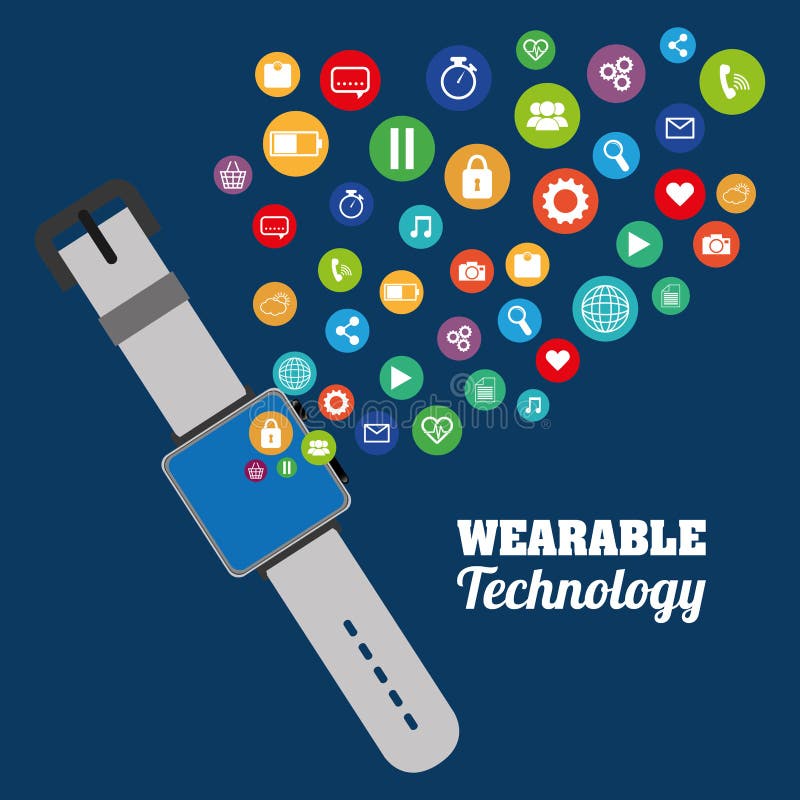 Wearable technology stock vector. Illustration of design - 49763424