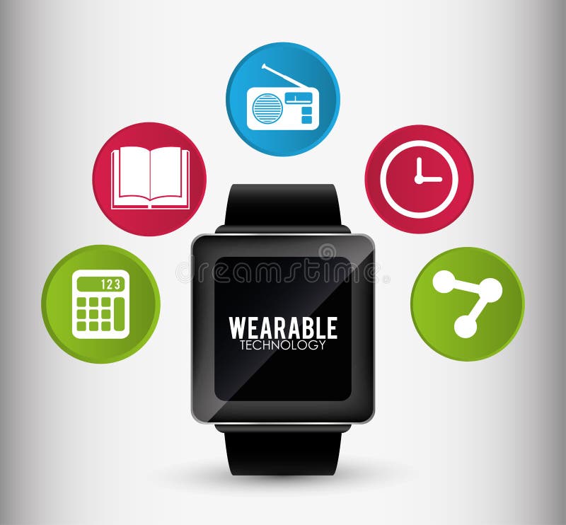 Wearable Technology Graphic Stock Vector - Illustration of technology ...