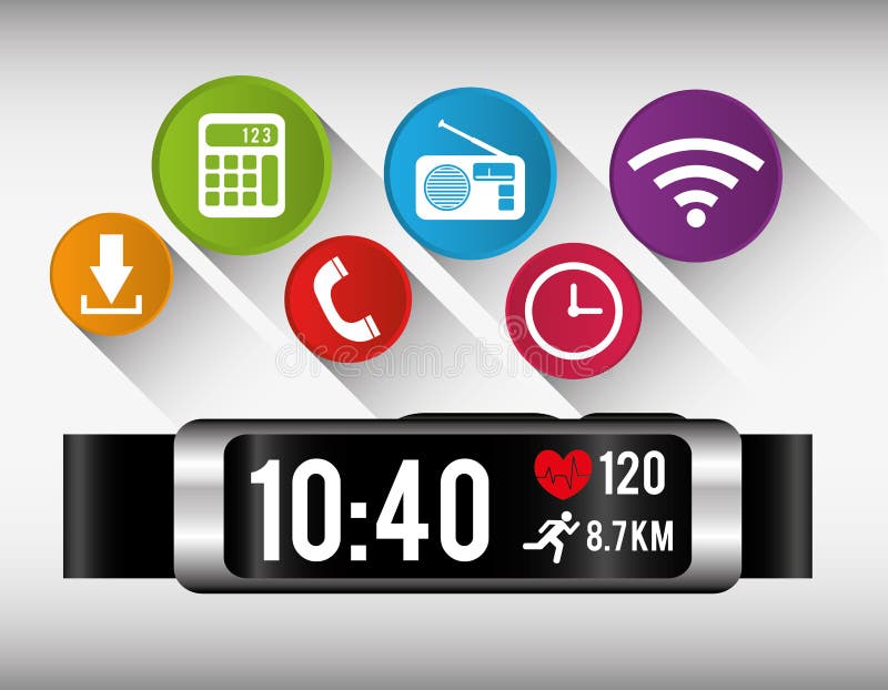 Wearable Technology Graphic Stock Vector - Illustration of ...