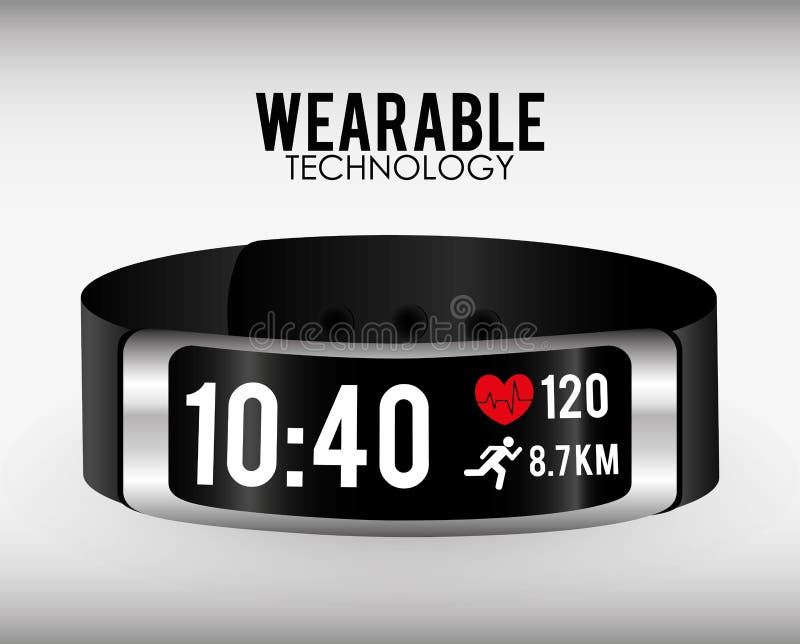 Wearable Technology Graphic Stock Vector - Illustration of multimedia ...