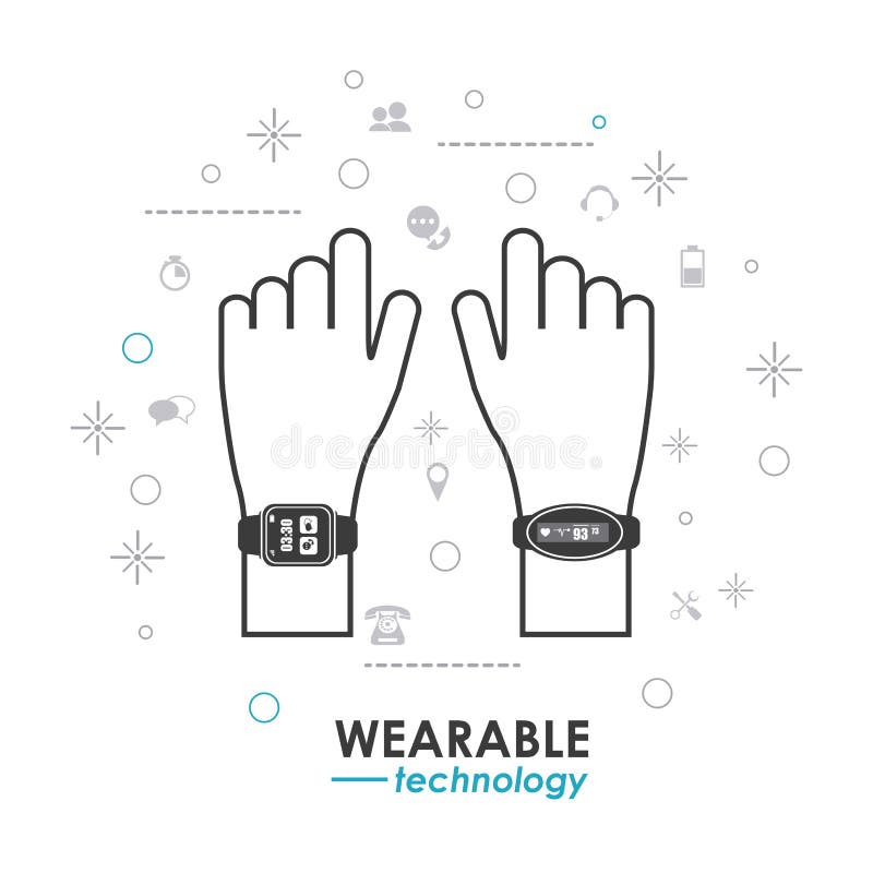 Wearable Technology , Vector Design Stock Vector - Illustration of ...