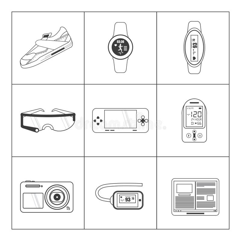 Wearable Technology , Vector Design Stock Vector - Illustration of ...