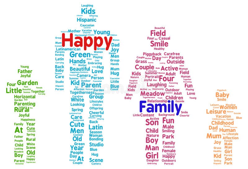 Wearable Technology Word Cloud in the Shape of a Man Stock Illustration ...