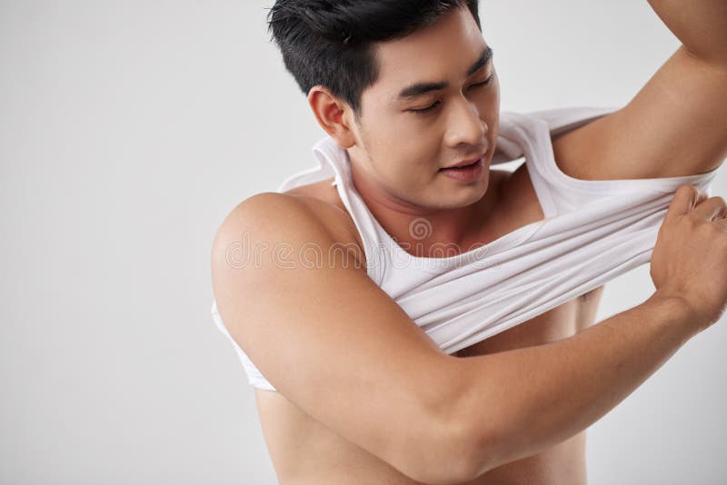 Wearing fresh clothes stock image. Image of asian, wearing - 69075169