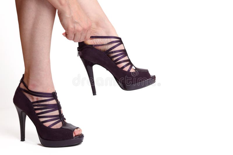 Wearing high heels stock image. Image of prom, clothing - 16471253