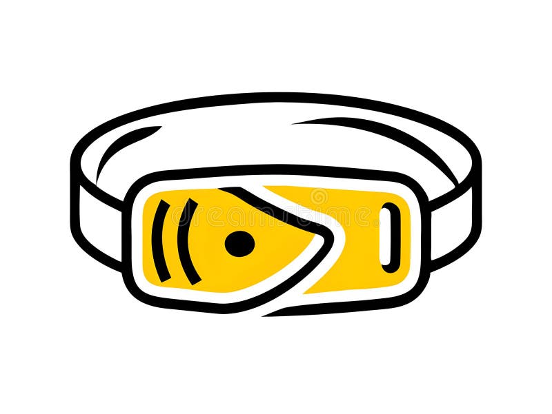 Wearing Wearable Device Illustration on White Stock Image - Image of ...