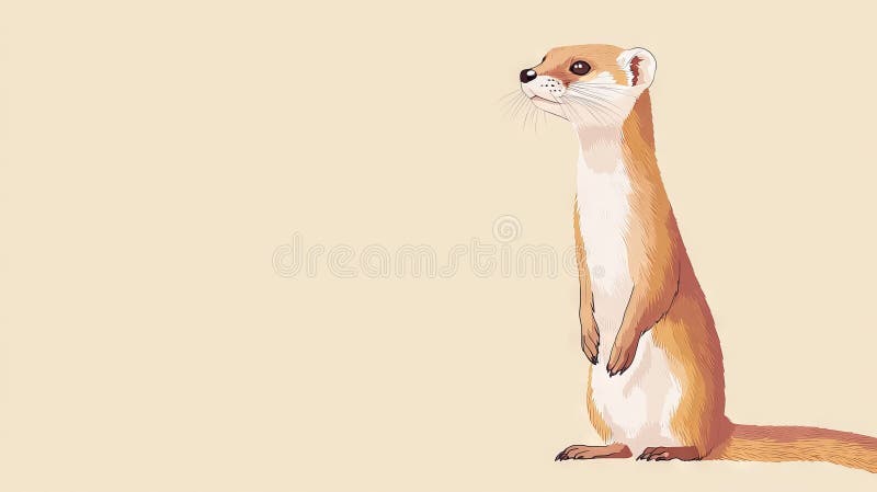 Weasel Character Illustration Suitable for Children S Book Covers or ...