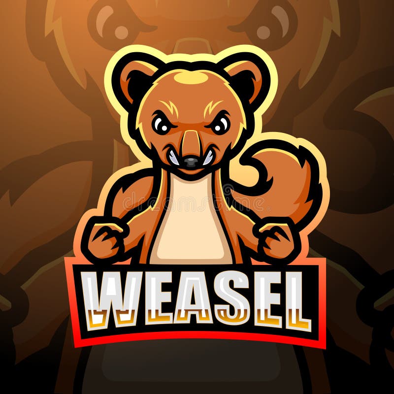 Weasel Esport Logo Mascotte Design Illustration de Vecteur ...