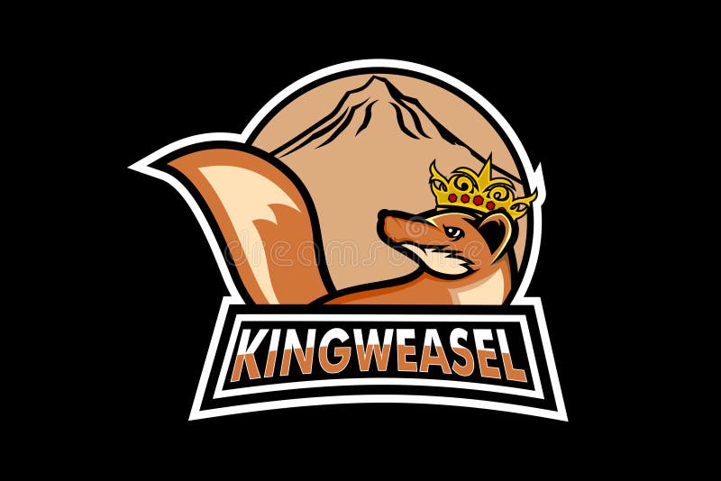 Weasel King Logo Design Vector. Weasel Sport Logo Modern. Weasel Esport ...
