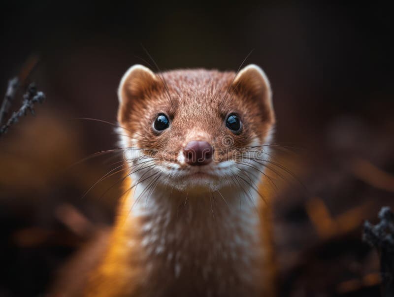 Weasel Portrait Created with Generative AI Technology Stock ...