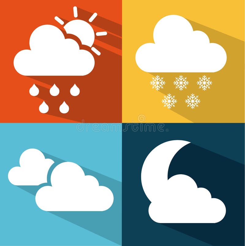 Weather stock vector. Illustration of atmosphere, symbol - 38589257