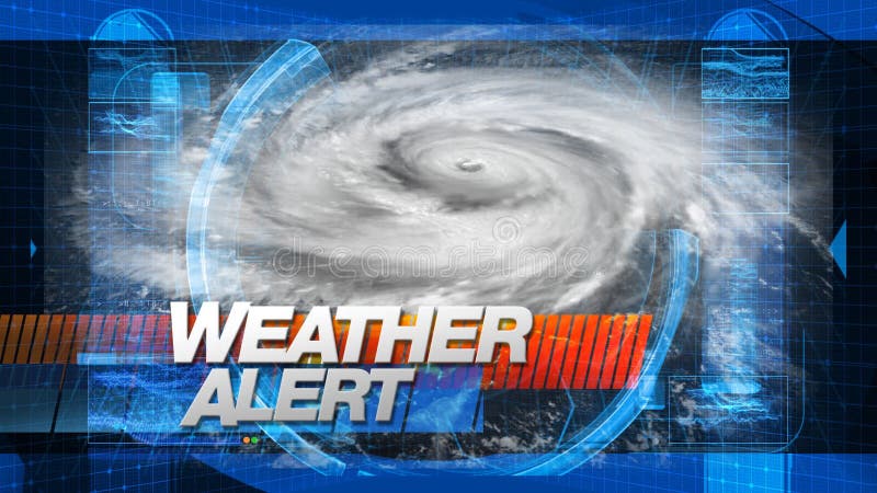 Weather Alert - Broadcast Graphics Title Stock Video - Video of ...
